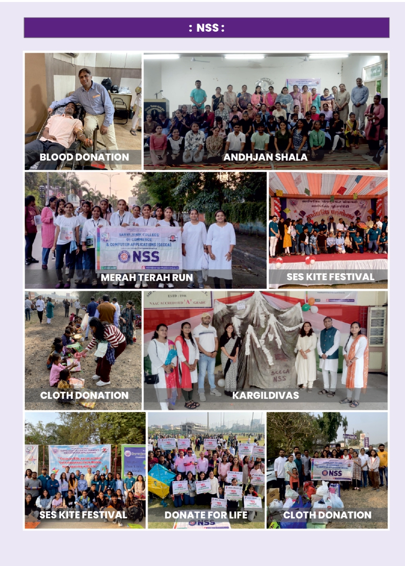 NSS Activities - Sarvajanik College of Commerce and Computer Application